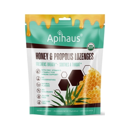 UPC 850582004084 - Honey & Propolis Organic Throat Lozenges with ...