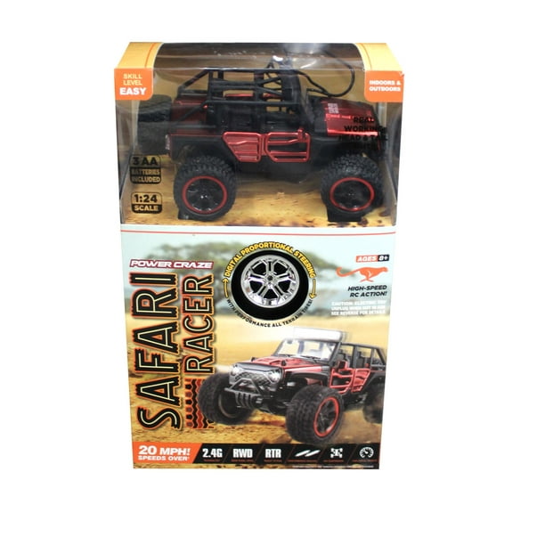 Power Craze Safari Racer Jeep Mini RC High Speed 2.4G Red - Walmart.com