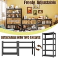 82" H Tall Book Shelf, 6-Tier Bookshelf, Heavy Duty Bookcase, 20 Inch ...