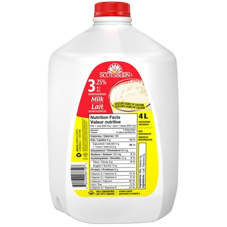 Scotsburn 3.25% Homogenized Milk | Walmart Canada