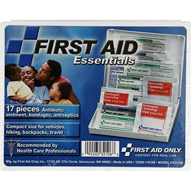 First Aid Essentials 17 Piece First Aid Kit - Walmart.com - Walmart.com