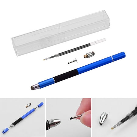 3 in 1 Stylus Pen with Refill and Disc and Fiber Capacitive Touchscreen ...