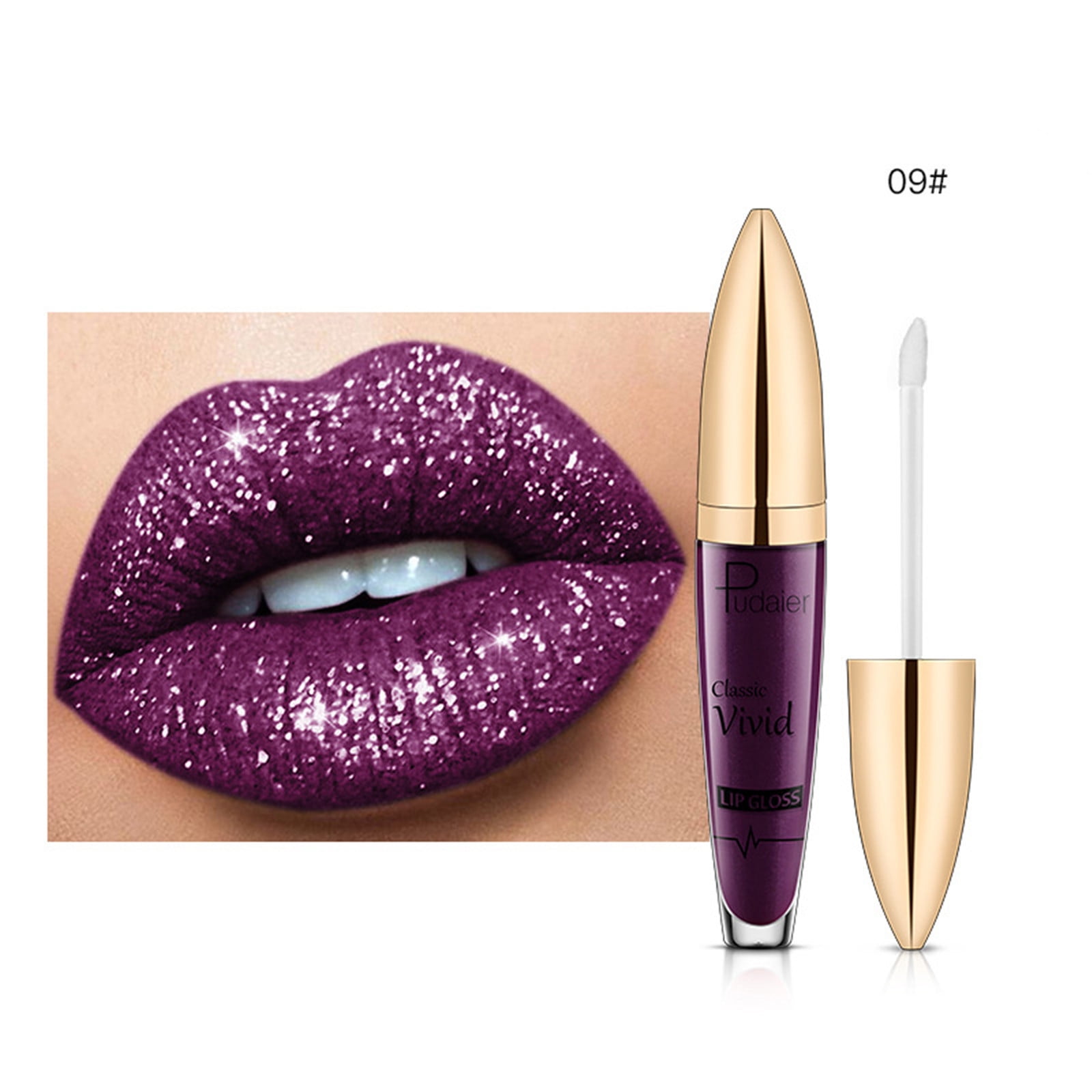 Herrnalise Diamond Shiny Long Lasting Lipstick Glitter Lipgloss ...