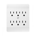 Projectpak, 6 Outlet Wall Tap Extender, 2 Pack, Turns 2 into 6 outlets ...