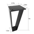 4 inch Triangle-Shape Metal Furniture Legs (4pcs) Heavy Duty Furniture ...