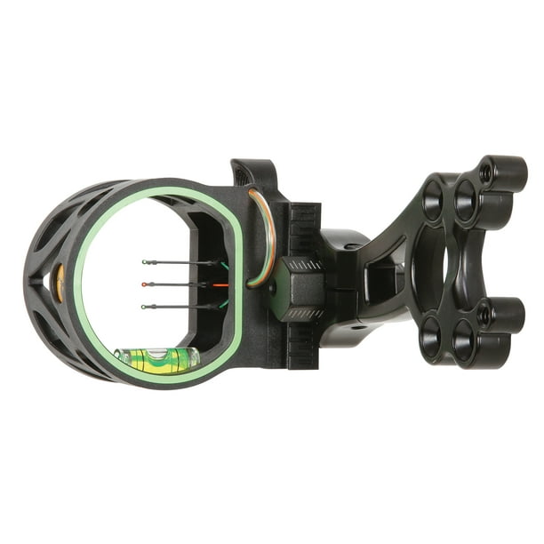 Trophy Ridge Joker 3-Pin Sight with Fiber Optic Pins, Reversible Sight ...