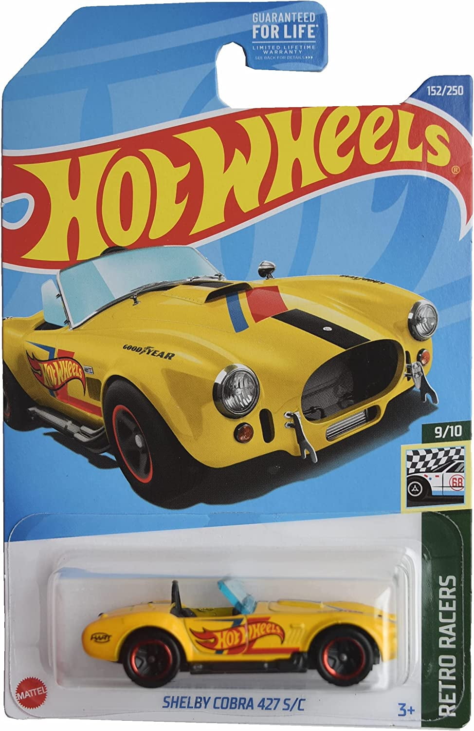 Hot Wheels Shelby Cobra 427 S/C (Yellow) 2022 Retro Racers - Walmart.com