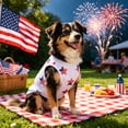 American Flag Inspired Dog Vest, Lightweight Dog Shirt, Ideal Tank Top ...