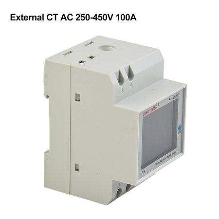 6In1 Din Rail Ac Monitor 110V 220V 380V 100A Voltage Current Power ...