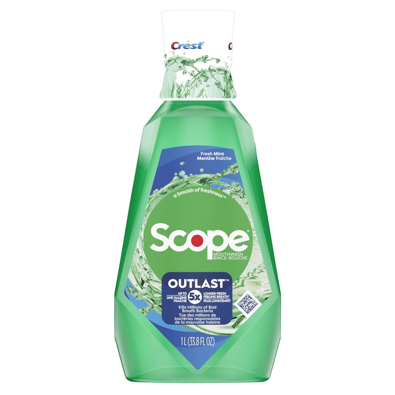 Crest Scope Outlast Mouthwash/Mouth Rinse, Long Lasting Freshness ...