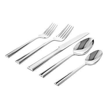 Godinger Tresser 18-0 Stainless Steel Flatware Set, Satin Gold - 20 ...