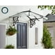 Palram - Canopia Lily Victorian Acrylic Door Awning, 6' W x 4' D x 2' H ...