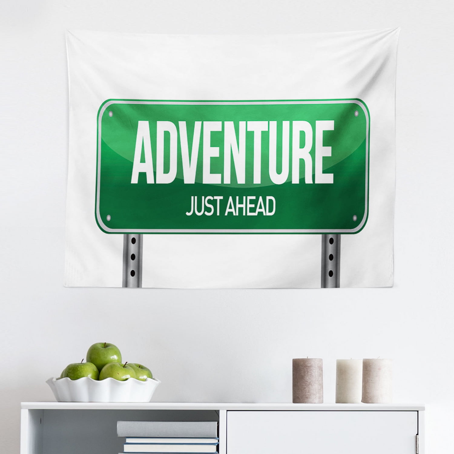 Adventure Tapestry, Signboard of Camping Wilderness Exploration ...