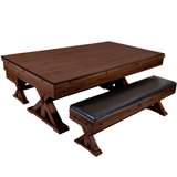 Freetime Fun 7 ft 3 in 1 Multi Game Table, Dining Top Pool and Ping ...