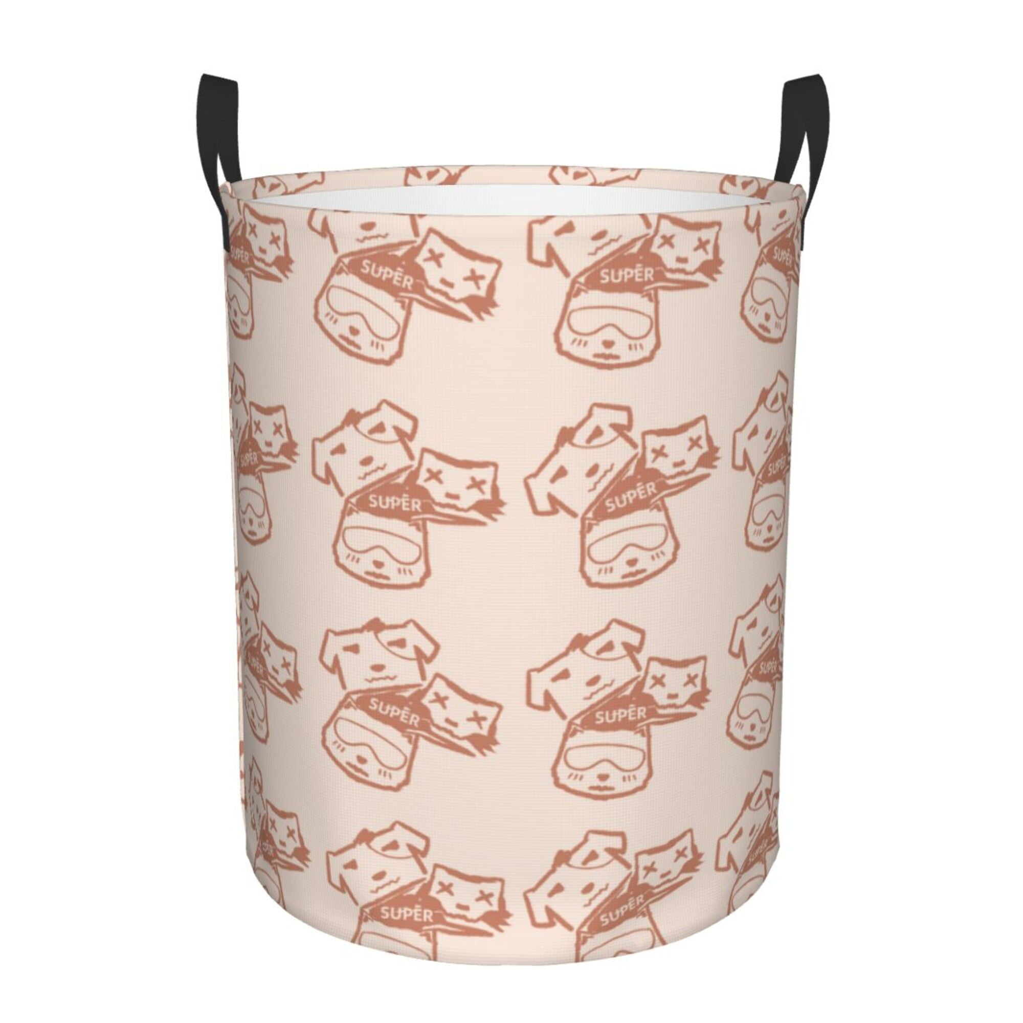 ZICANCN Laundry Basket Organizer, Pink Cats Dogs Collapsible Hamper for ...