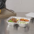 Foil Lux 23 Ounce Aluminum Food Containers 100 Rectangle Aluminum Pans ...