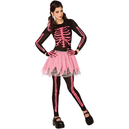 Pink Punk Skeleton Adult Halloween Costume - Walmart.com
