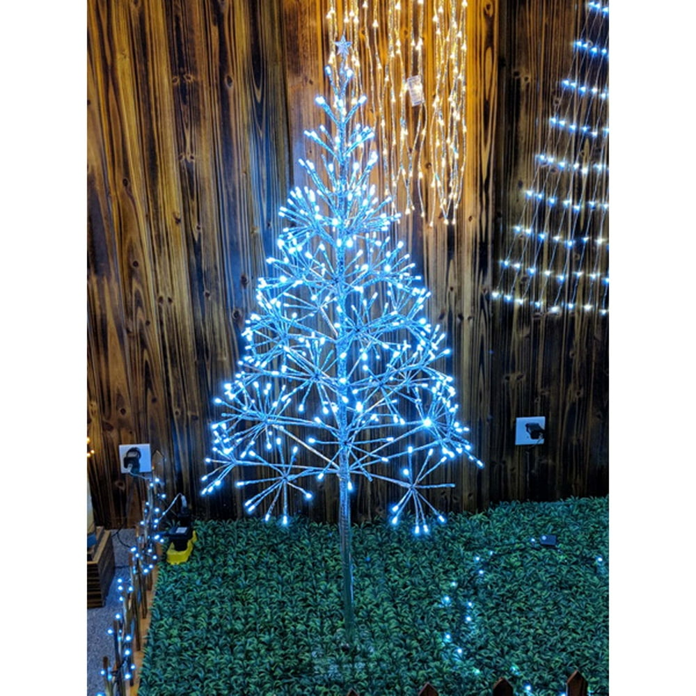 14.50" Pre-Lit Slim Christmas Tree - 380 White Sparkling LED Lights ...