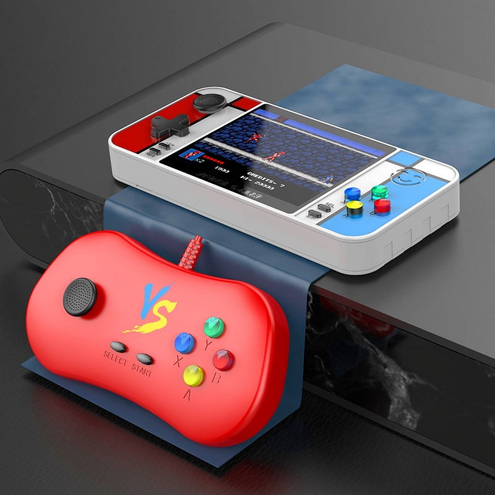 Consola de juegos portátil, banco de energía retro nostálgico, arcade ...