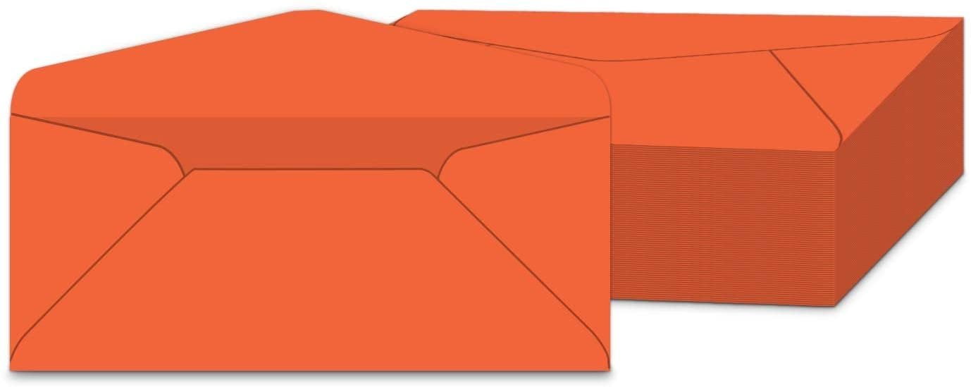 #10 Orbit Orange Color Envelopes | Colored Standard Business Size ...