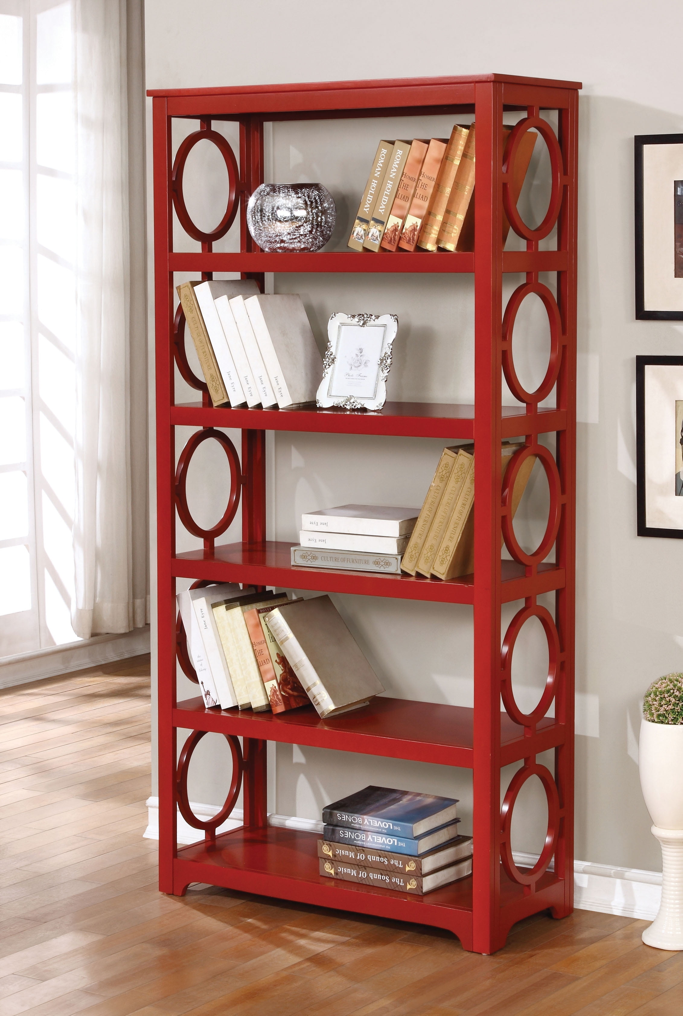 Furniture of America Madison Retro Bookshelf, Multiple Colors - Walmart.com
