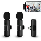 2.4GHZ Wireless Lavalier Microphone Portable Audio Video Recording Mini ...