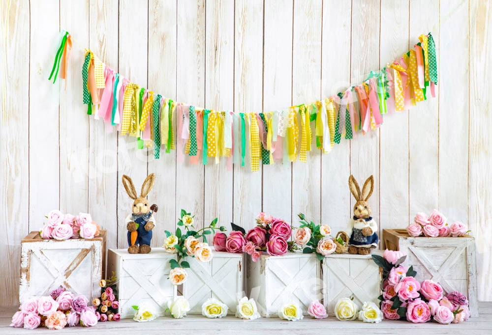 Kate 7x5ft Happy Easter Backdrops for Photoshoot Easter Bunny Spring ...
