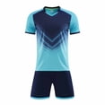 Boys Gradient Triangle Short Sleeve Athletic Two Piece Outfit Practice ...