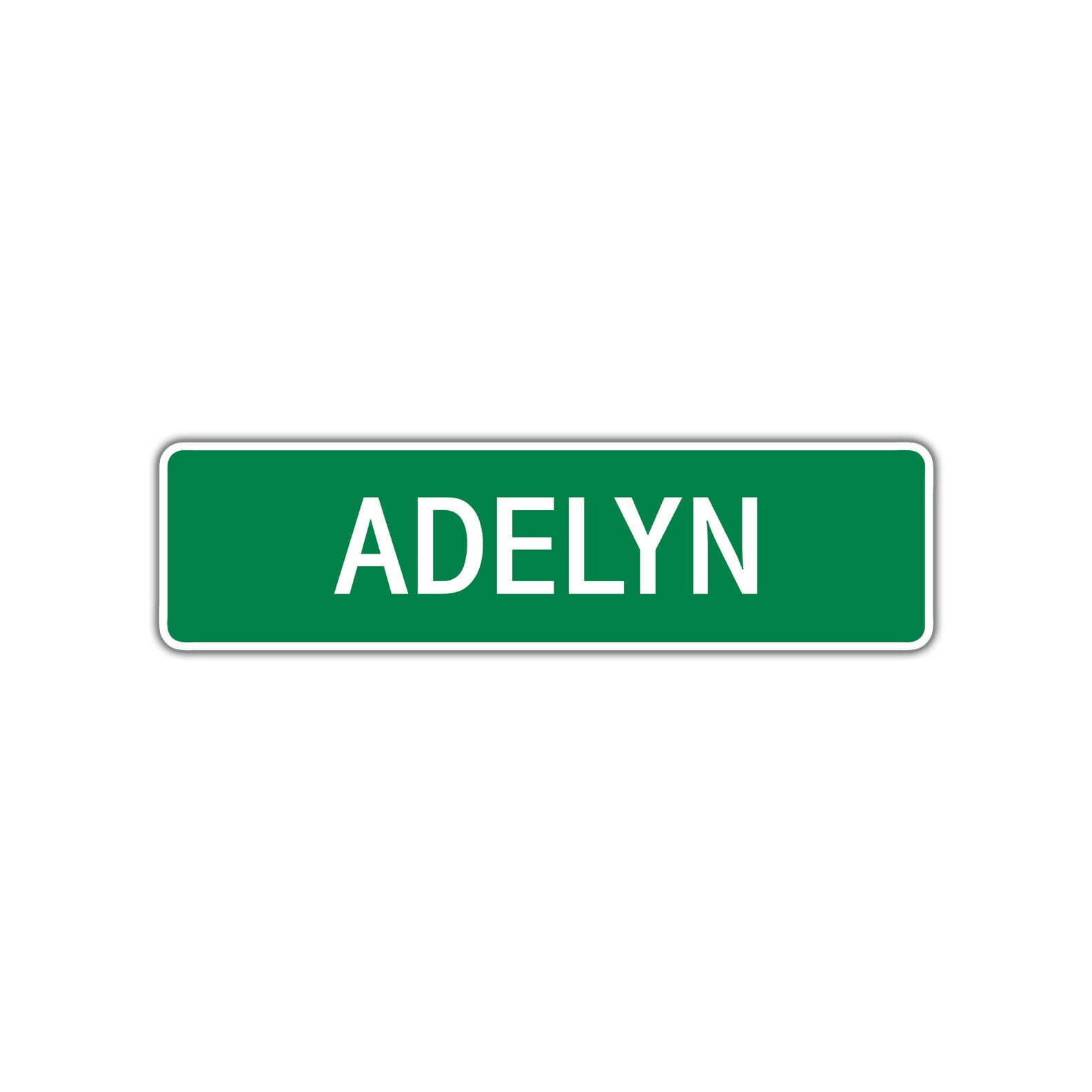 Adelyn Girls Children Name Letter Printed Plaque Decoration Indoor ...
