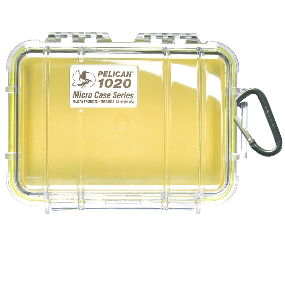 PELICAN 1020 MICRO CASE YELLOW/CLEAR - Walmart.com - Walmart.com