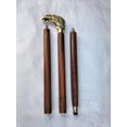 Antique Rosewood Walking Cane Brass Eagle Head Handle Detachable ...