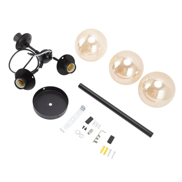 3 Bulb Ceiling Light Fixture, Elegant Appearance Support E27 E26 100 ...