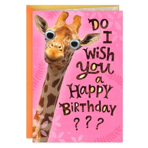 Cute Happy Birthday Giraffe