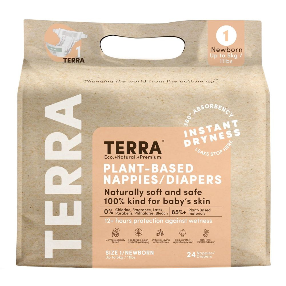 Click here for Terra Natural Plant-Based Eco-Friendly Diapers - 2... prices