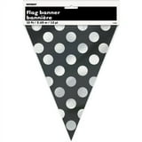 Black Polka Dot Flag Banner, 12' - Walmart.com