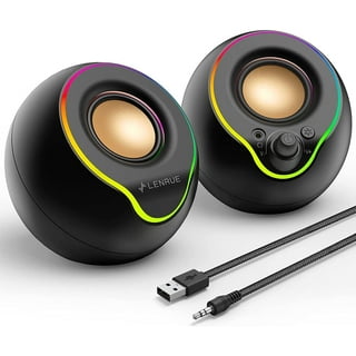 Multimedia External Speakers,Mini USB-Powered Desktop Speakers with ...