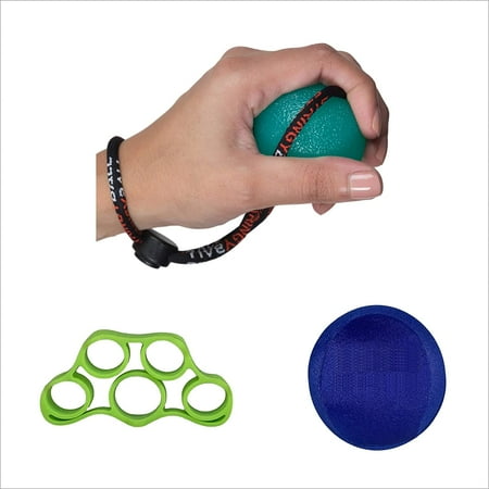 Secure Stress Balls on a String - for Stress Relief, Hand Exercise ...