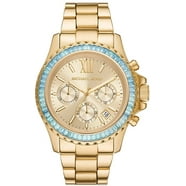 Michael Kors Women's Camille Crystal Gold-Tone Stainless Steel Watch ...