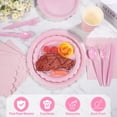 Platos y servilletas de papel rosa Xiangqu de Party Supplies, 175 ...