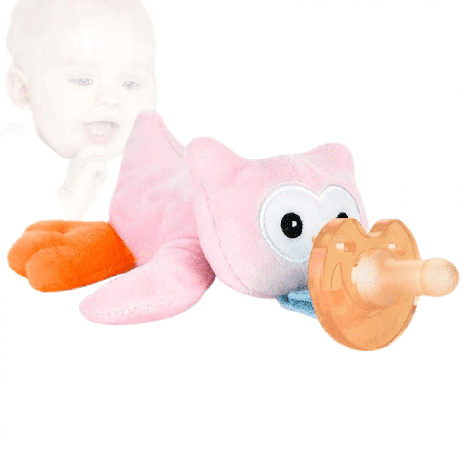 AVEKI Soothie Snuggle Pacifier Holder with Detachable Pacifier, 0m ...