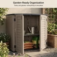 Leukture Outdoor Patio Storage Shed,Waterproof Horizontal Outdoor ...