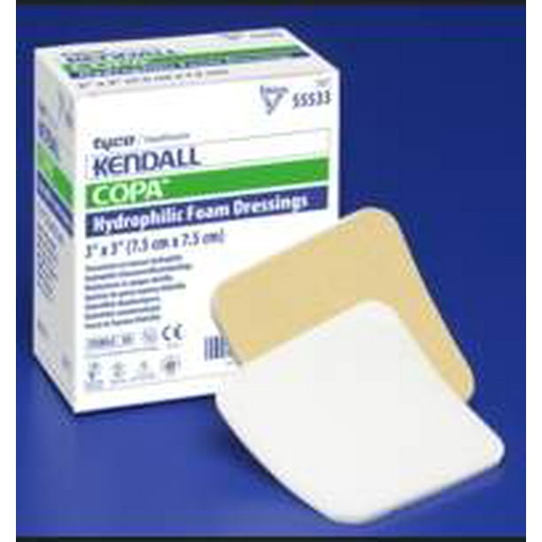 Cardinal 55566B, Kendall™ Foam Dressing, Hydrophilic Foam, Tan, 1/Each ...