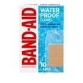 (3 pack) BAND-AID Brand Clear Waterproof Adhesive Bandages, Large, 10 ...