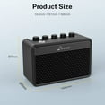 Donner Mini Electric Guitar Amp DA-10, 5W Portable Desktop Practice ...