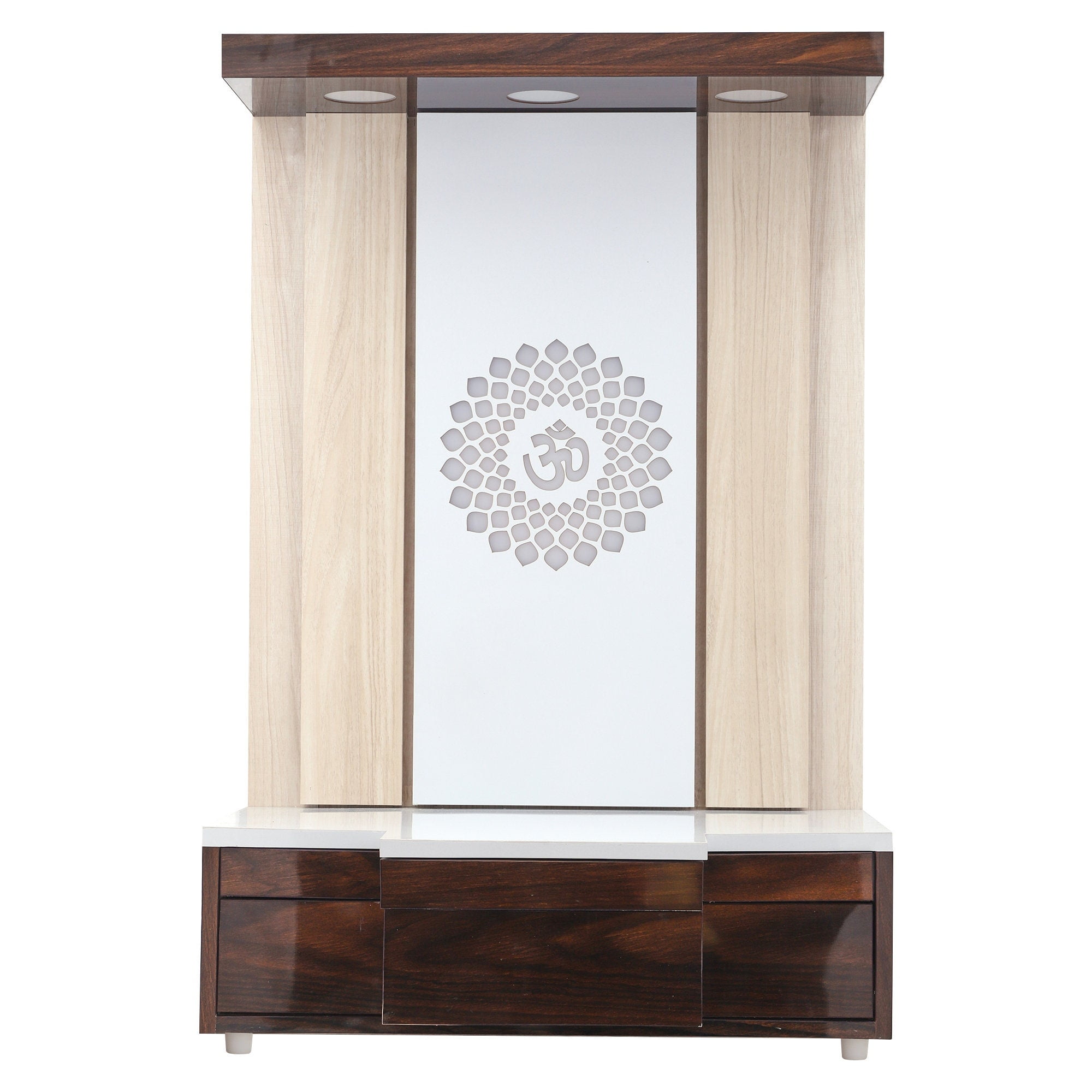 Wooden Temple White LED Light for Home and Office|Wall Hanging & Table ...