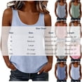 Aezemi Women Striped Sleeveless Tank Tops, Faux Linen Cotton Round Neck ...