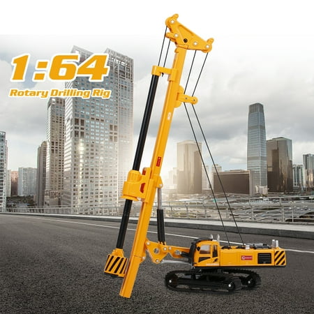 Alloy Model 1:64 Rotary Drilling Rig Crawler Excavator Diecast ...