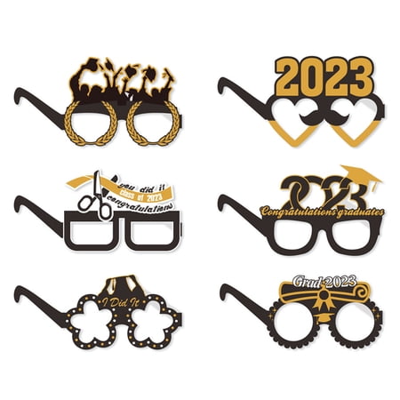 12 pairs of glasses, 2023 Graduation Grad Party Eyeglasses Photo Props ...