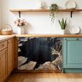 Small Cabinet Curtain 10''W x 11''L, Ground Fissure Under Sink Cover ...