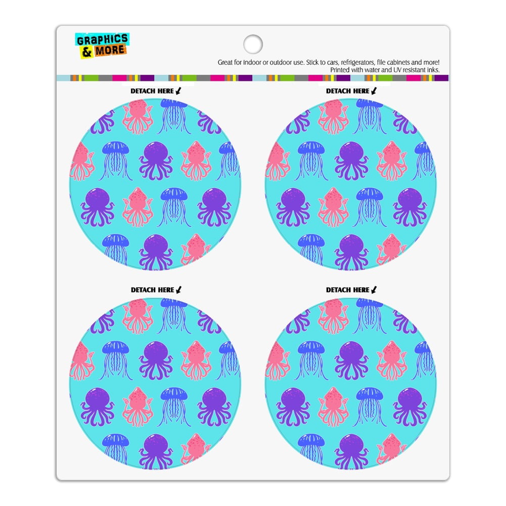 Cute Jellyfish Octopus Squid Tentacles Pattern Refrigerator Fridge ...
